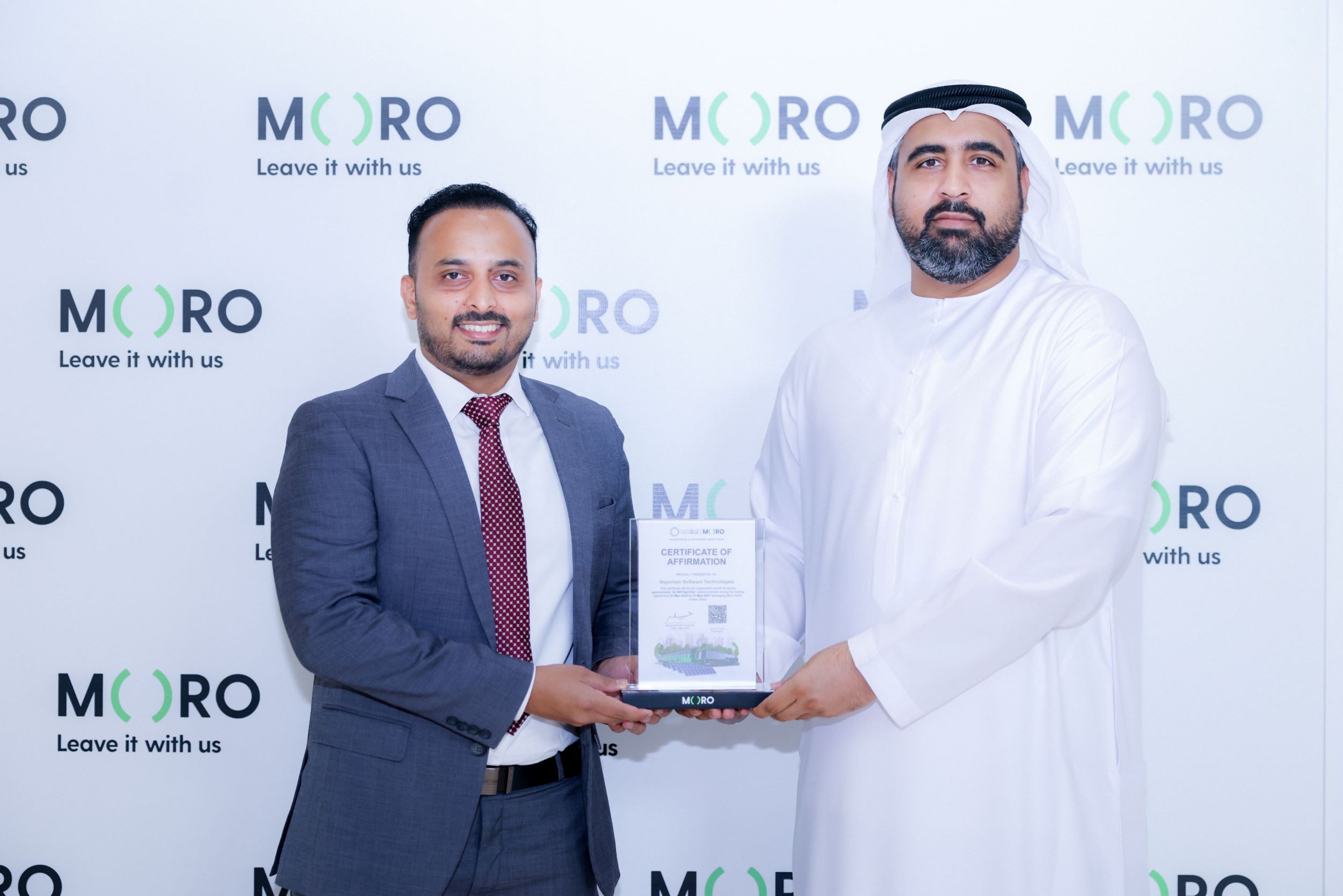 Moro Hub Awards Green Certificate to Imperium Software Technologies for Sustainable Cloud ...